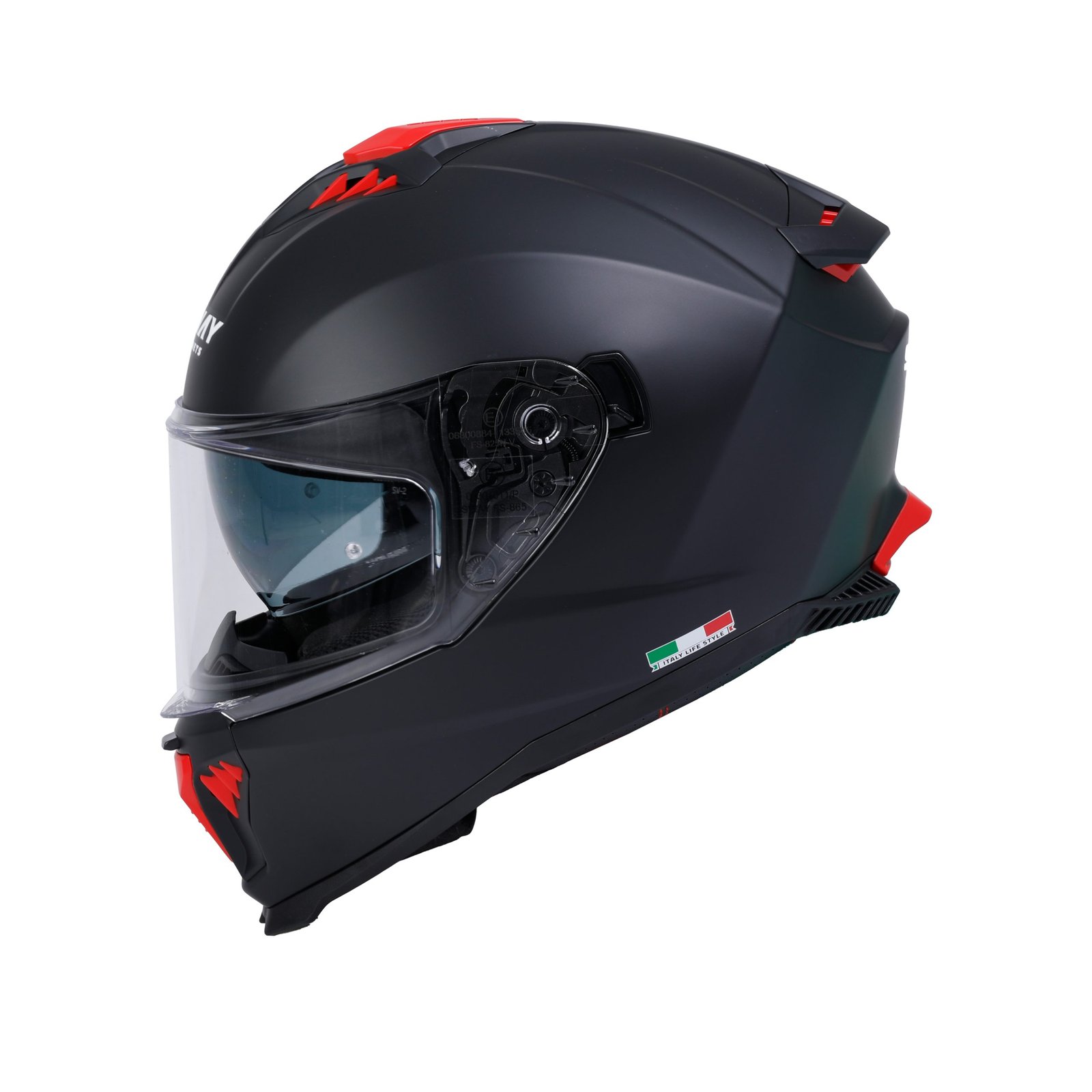 SWAY SW 865 SOLID Matt Black Full Face Kask - Sway Helmets
